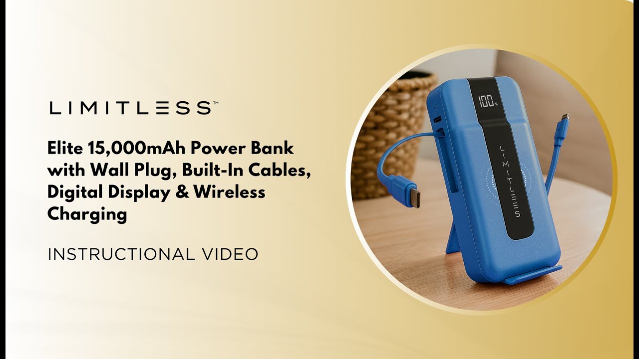 Elite 15,000mAh Power Bank - Instructional Video