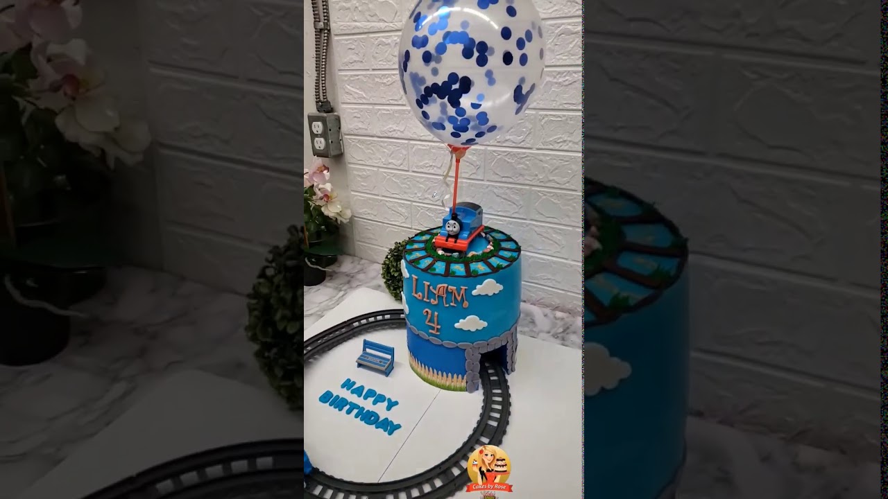 Thomas Train Cake with Tunnel
