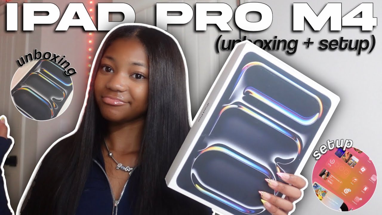 IPAD PRO M4 11inch (unboxing + setup) 🖤