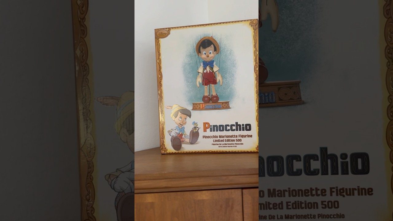 Unboxing of super rare Pinocchio Marionette Figure #disney #pinocchio #pinocchiopuppet