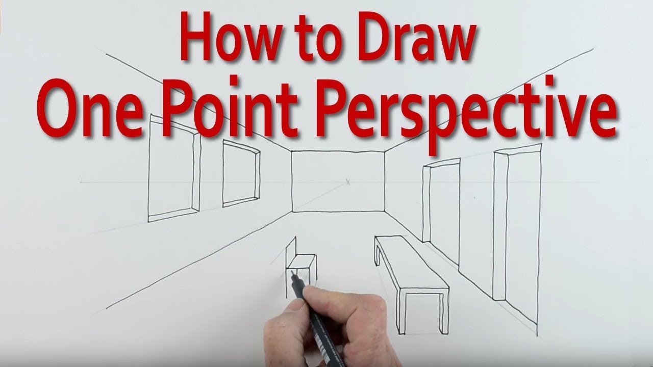 Astonishingly Simple Technique for Learning How to Draw using One Point Perspective