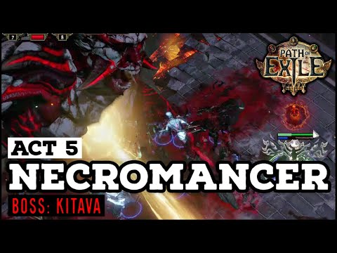 Path Of Exile Gameplay - Necromancer - Act 5 [1440p60]