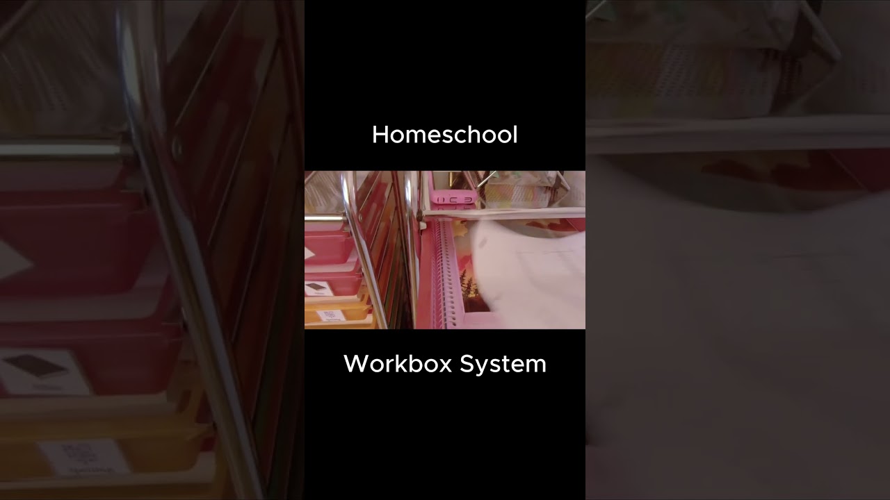 Behind the Scenes Homeschool Workbox System #shorts
