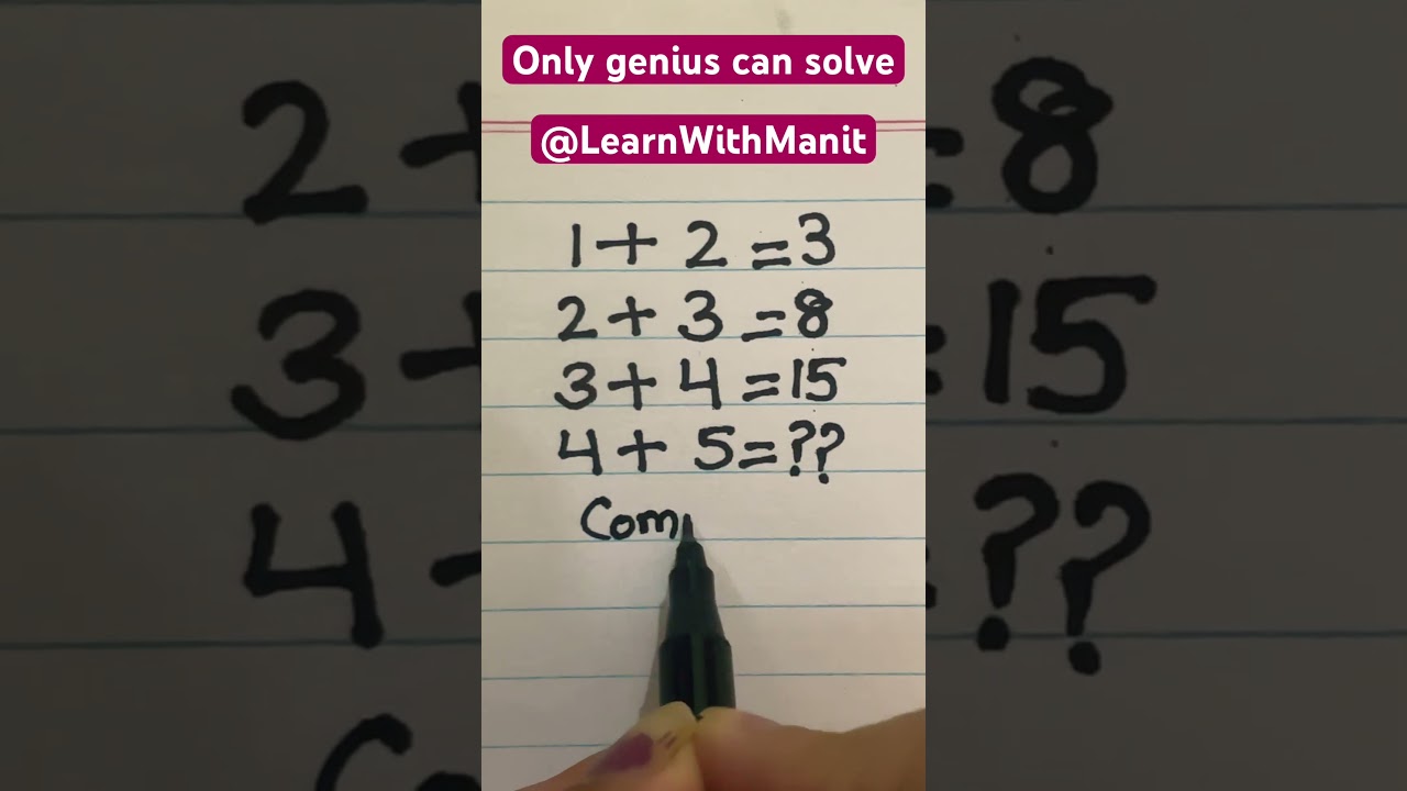 IQ Test #learnwithmanit #math #iq #youtube #iqgame #iqtest #youtubeshorts #viral #shorts #short #fyp