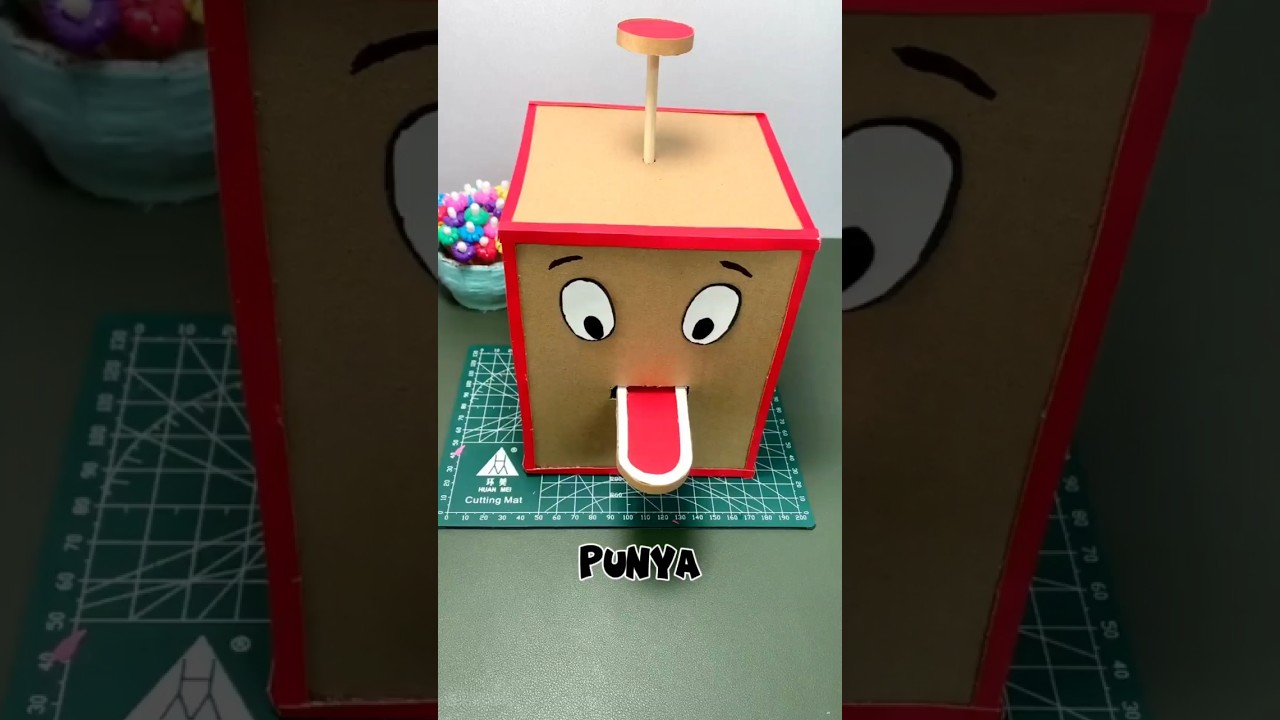 #diy cara membuat Celengan dari kardus bekas 💰 #viralvideo