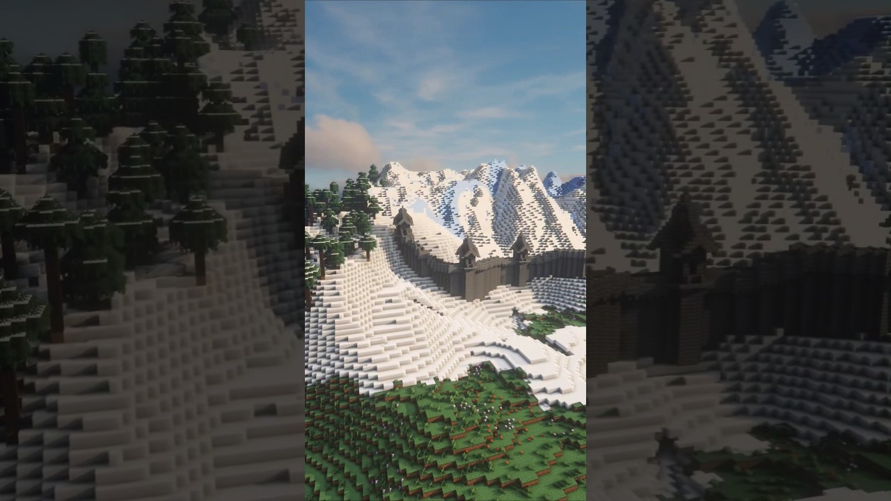 Minecraft Castle in Mountains - Part 1 🏰❄️