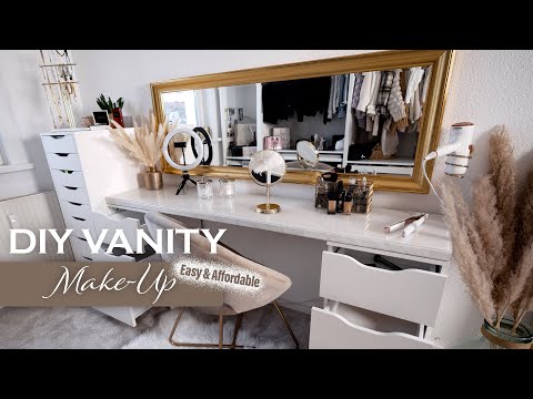 DIY MAKE-UP VANITY DESK | Dressing table