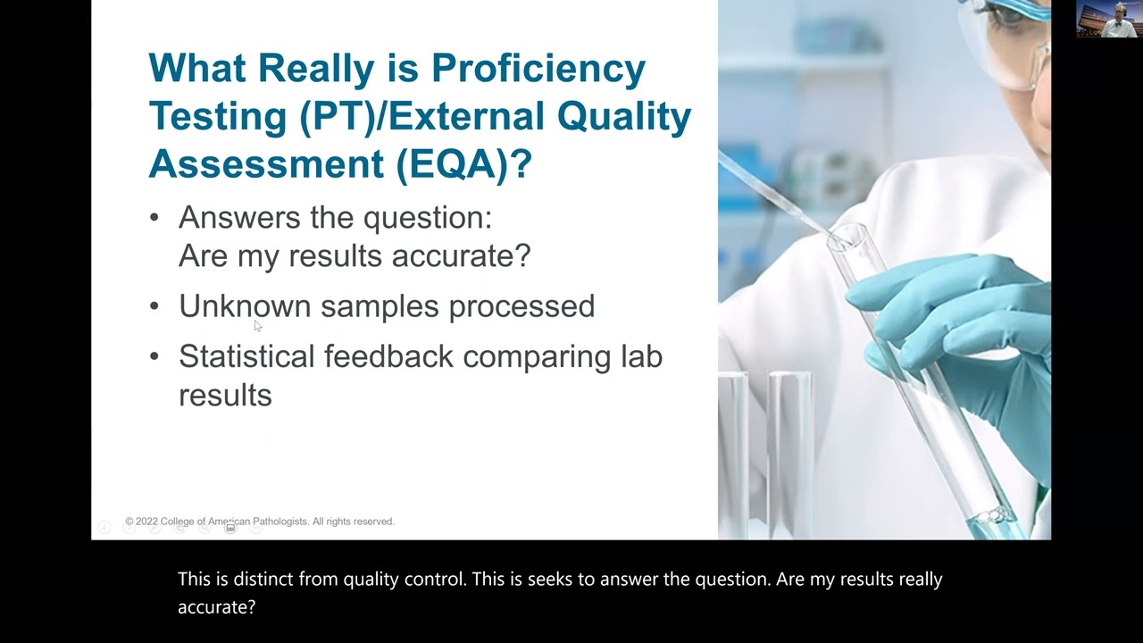Lab Management: Value of Accreditation and Proficiency Testing