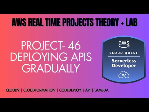 AWS Project 46 | ROLE - Serverless Engineer | Deploying APIs Gradually | Cloud9, CloudFormation
