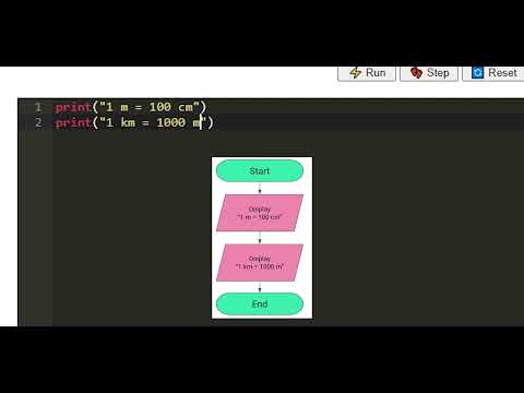Algorithms in Maths - Lesson 1, Flowchart to Python Code (extension)
