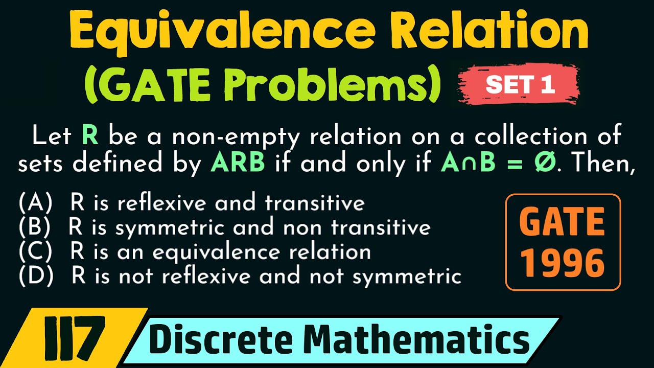 Equivalence Relation (GATE Problems) - Set 1