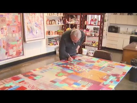 Hair salon tycoon turns to painting