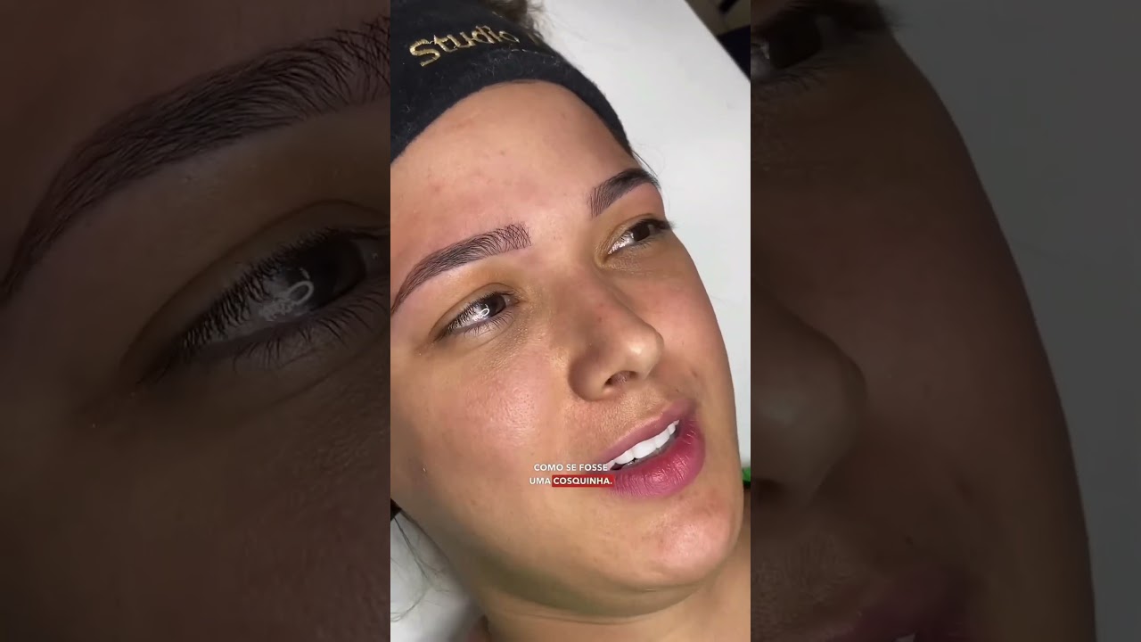 Método Nanofios no dermógrafo X Micropigmentação tradicional #shorts