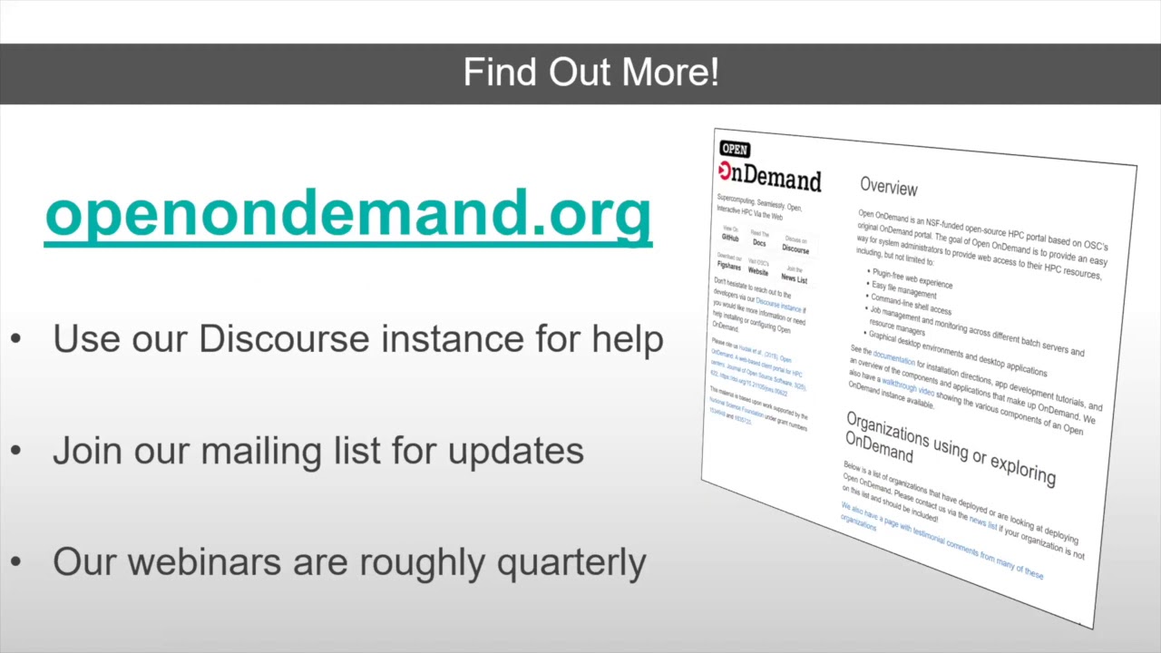 Webinar: Supercomputing. Seamlessly. Interactive computing via Open OnDemand. Everywhere.