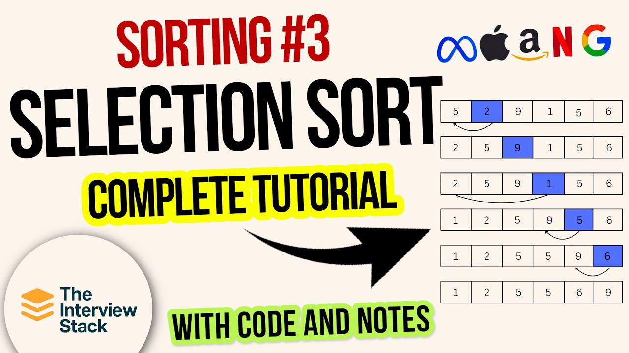 Selection Sort Complete Tutorial | Sorting Algorithms | Sorting #3
