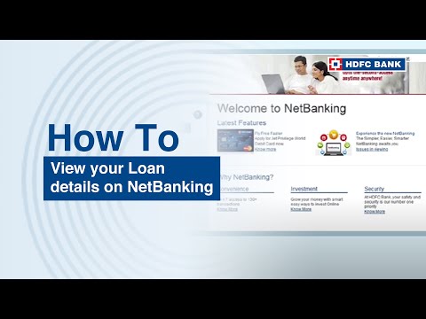 View your Loan details on NetBanking | HDFC Bank