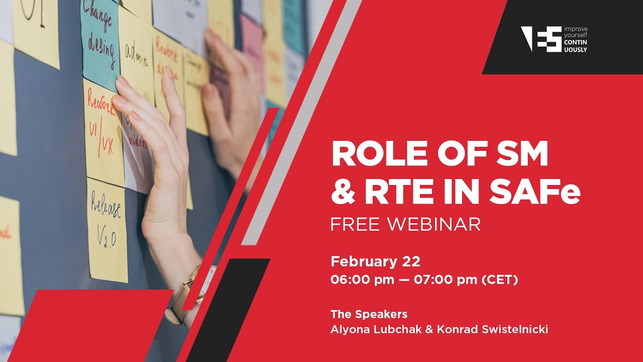 Role of Scrum Master and RTE (Release Train Engineer) in SAFe | Webinar