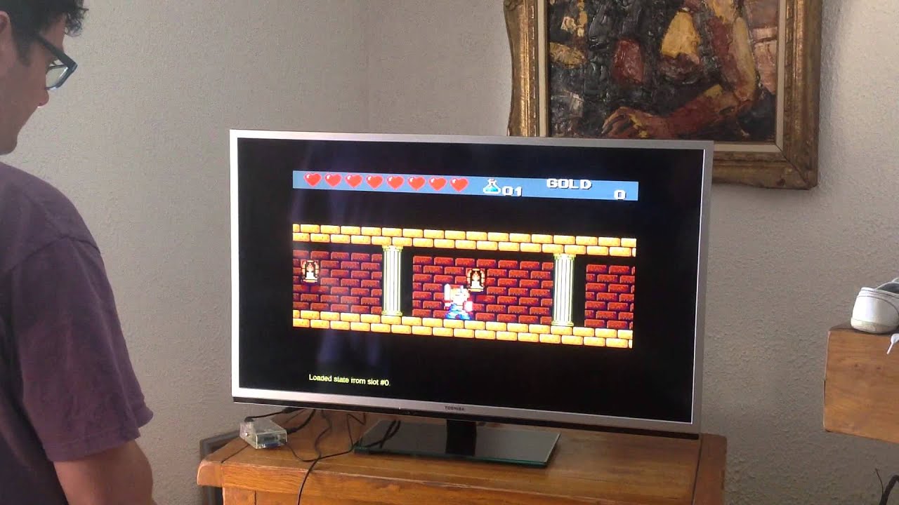 Lakka menu on Raspberry Pi