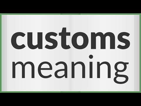 Customs | meaning of Customs