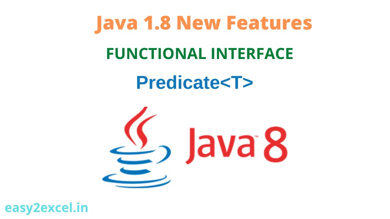 Java 1.8 new features | Predefined Functional Interface | Predicate | Java 8 Predicate Examples