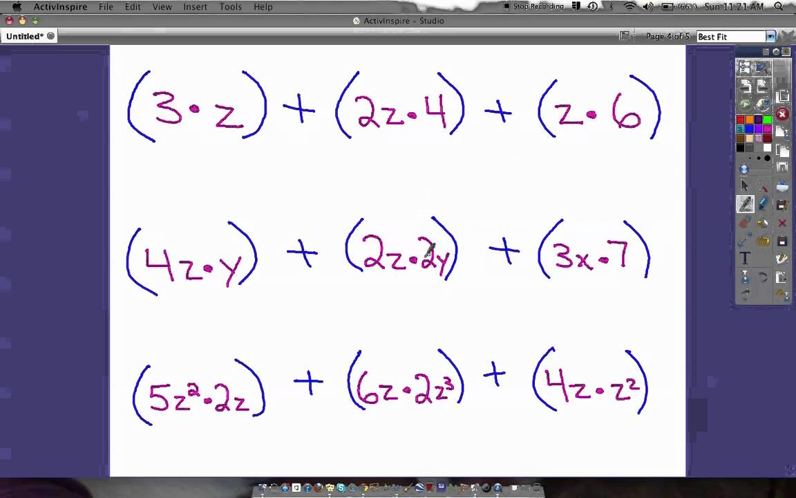 Multiplying Numbers and Variables