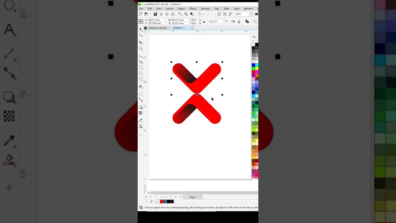 Vector Logo Design in CorelDraw🔥#shorts #coreldraw
