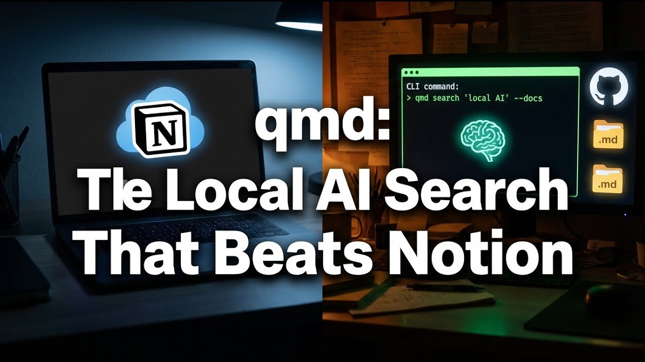 Challenging Notion AI Search! qmd: 100% Local, Your Markdown Notes Can Have a Brain Too