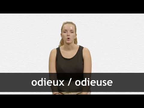 English Translation of “ODIEUX” | Collins French-English Dictionary