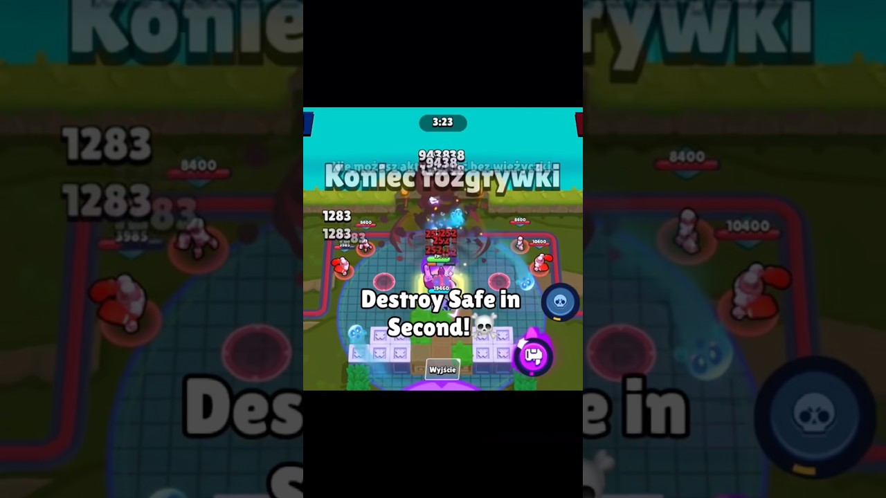 New 8-Bit trick ! Destroy safe in 2 hits #brawlstars #gaming #gugugaga