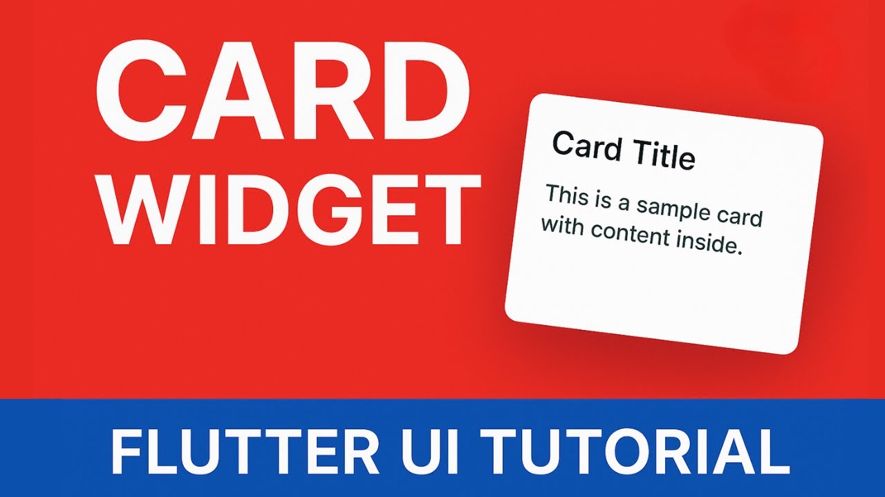 Master CARD Widget in Flutter with These SIMPLE Tricks