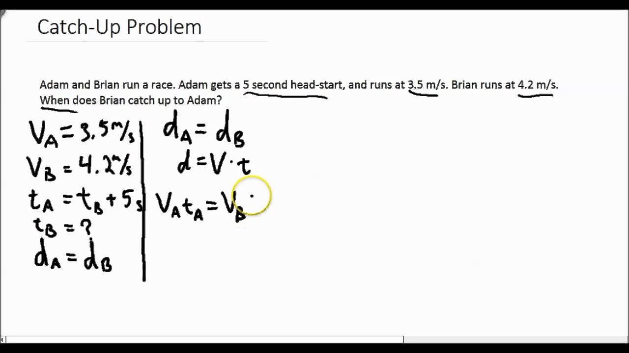 Motion 5 : Catch Up Questions