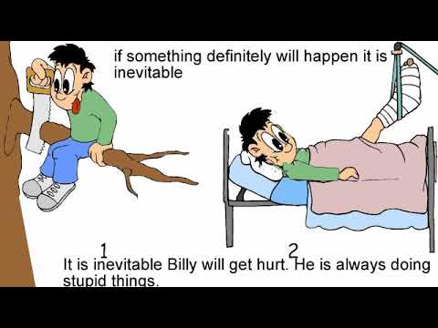inevitable meaning | Vocabulary for Kids | Children's Dictionary | Learn English Vocabulary