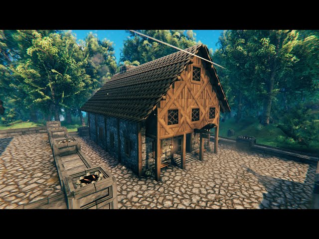 Cozy Tavern Valheim Build