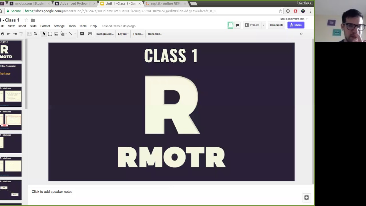 Advanced Python Programming -  Unit 2 - Class 2