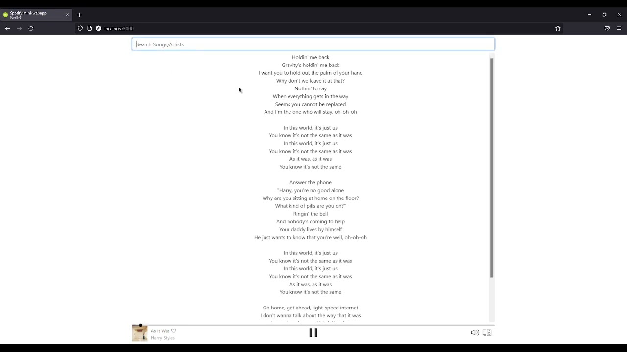 Simple spotify clone using react.js & node.js