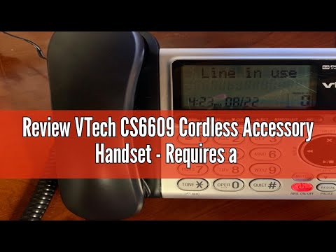 Review VTech CS6609 Cordless Accessory Handset - Requires a compatible phone system purchased separa