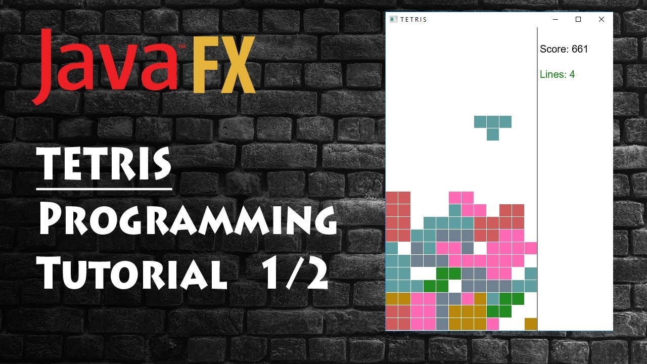 Programming Tetris Game, Java (fx) Tutorial 1/2