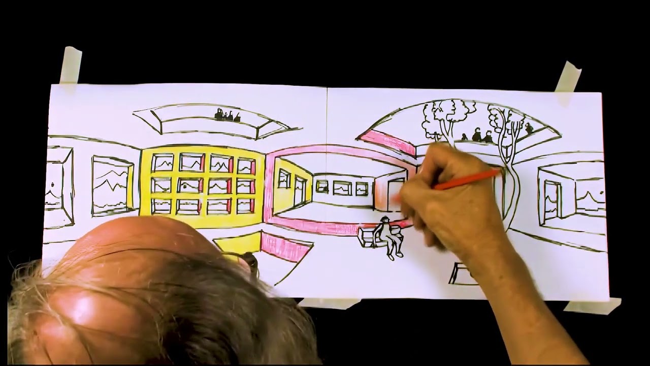 Continuous Four-Point Perspective Drawing | How to Draw Using Perspective with Dick Termes