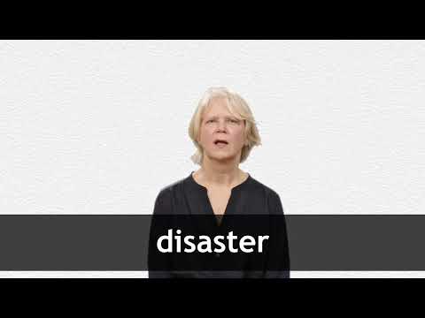 How to pronounce DISASTER in American English