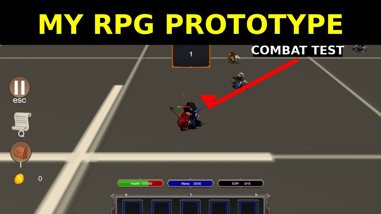 Building My First Prototype RPG Dungeon Crawler in Unity | Prototype Gameplay