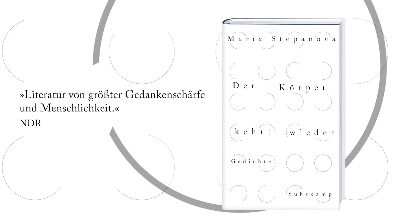 Maria Stepanova über Der Körper kehrt wieder (Gedichte). Video auf ...