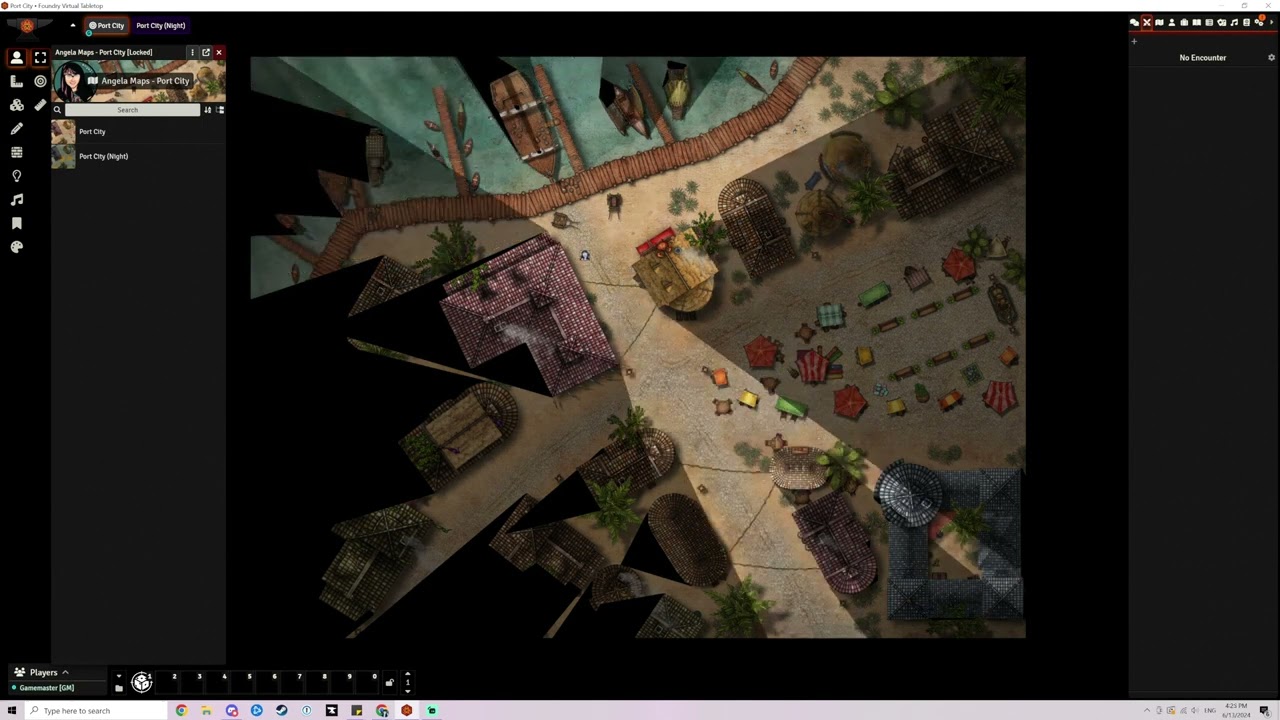 Port City battle map pack by Angela Maps  in Foundry VTT