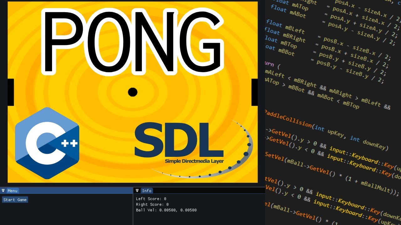 16 - Pong | C++ Game Engine Programming