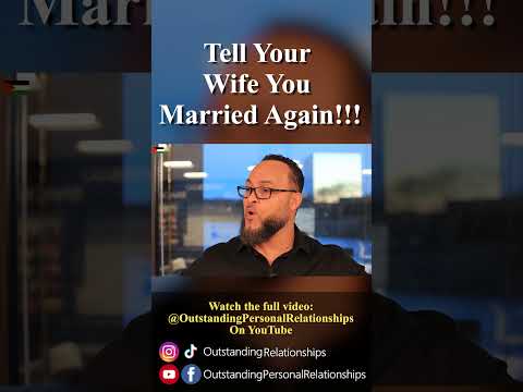 Tell Your Wife You Married Again!!! #opr #polygamy #polygyny