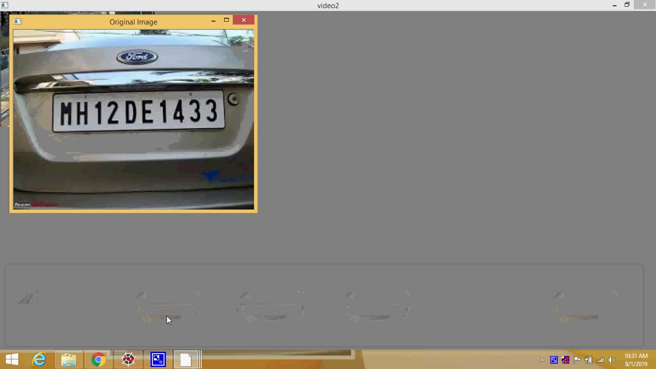 Python Project Automatic License Number Plate
