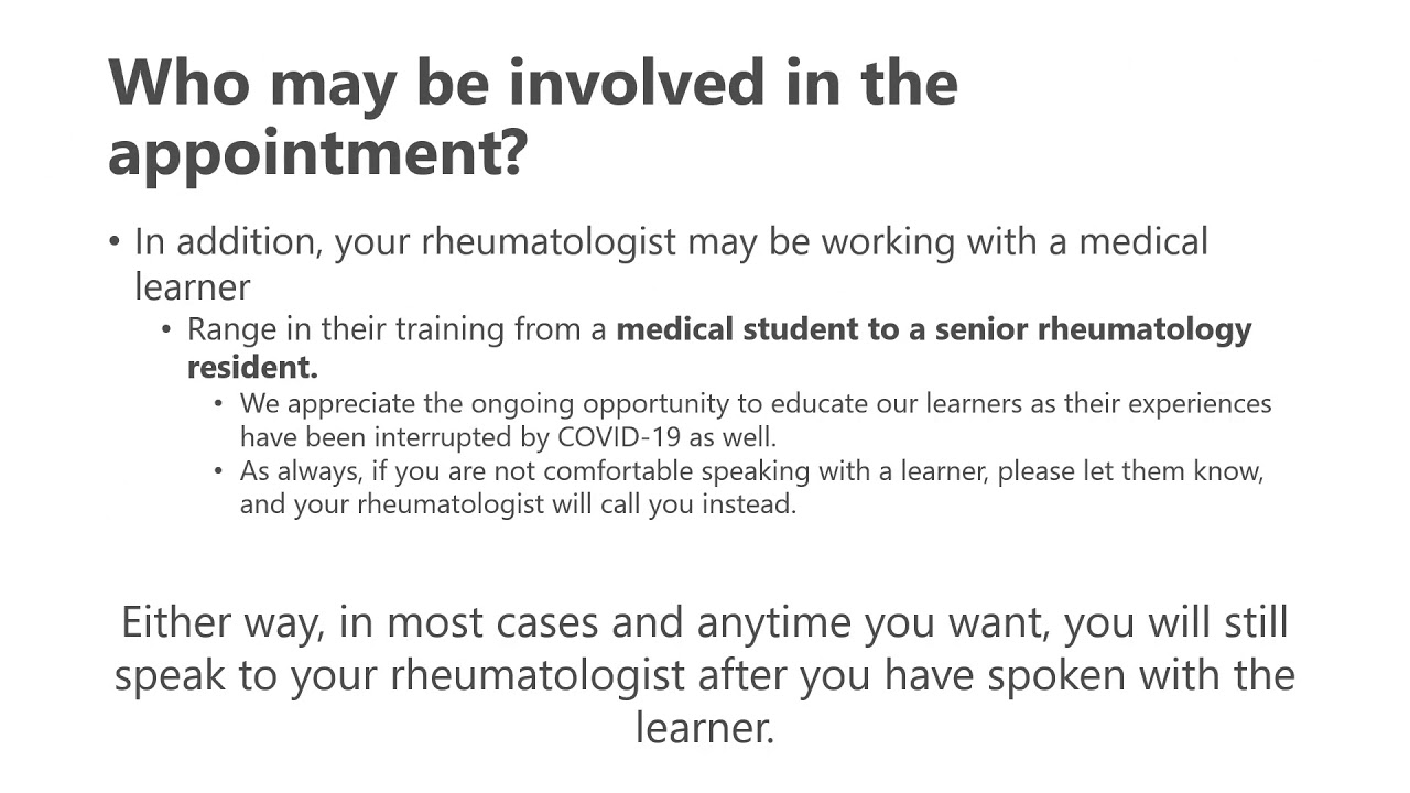 How to Prepare for a Virtual Visit or Appointment with Your Rheumatologist
