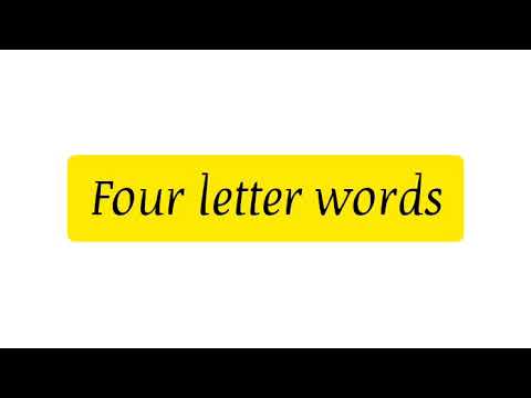 Lesson-28: Four letter words (vowel e)
