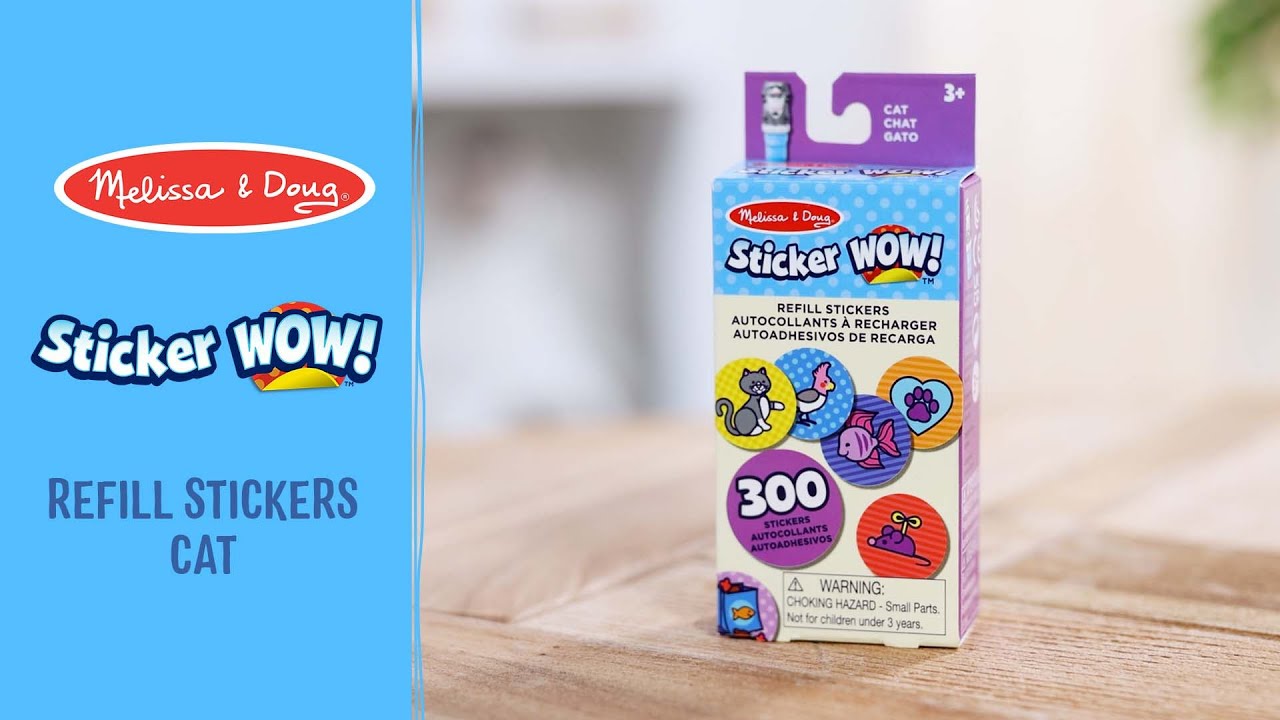 Melissa & Doug Sticker WOW!® Refill Stickers – Cat