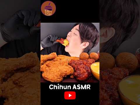 Mukbang Satisfying Big Bites “Spicy Fried Chicken with cheese sauce” ©️Chihun ASMR
