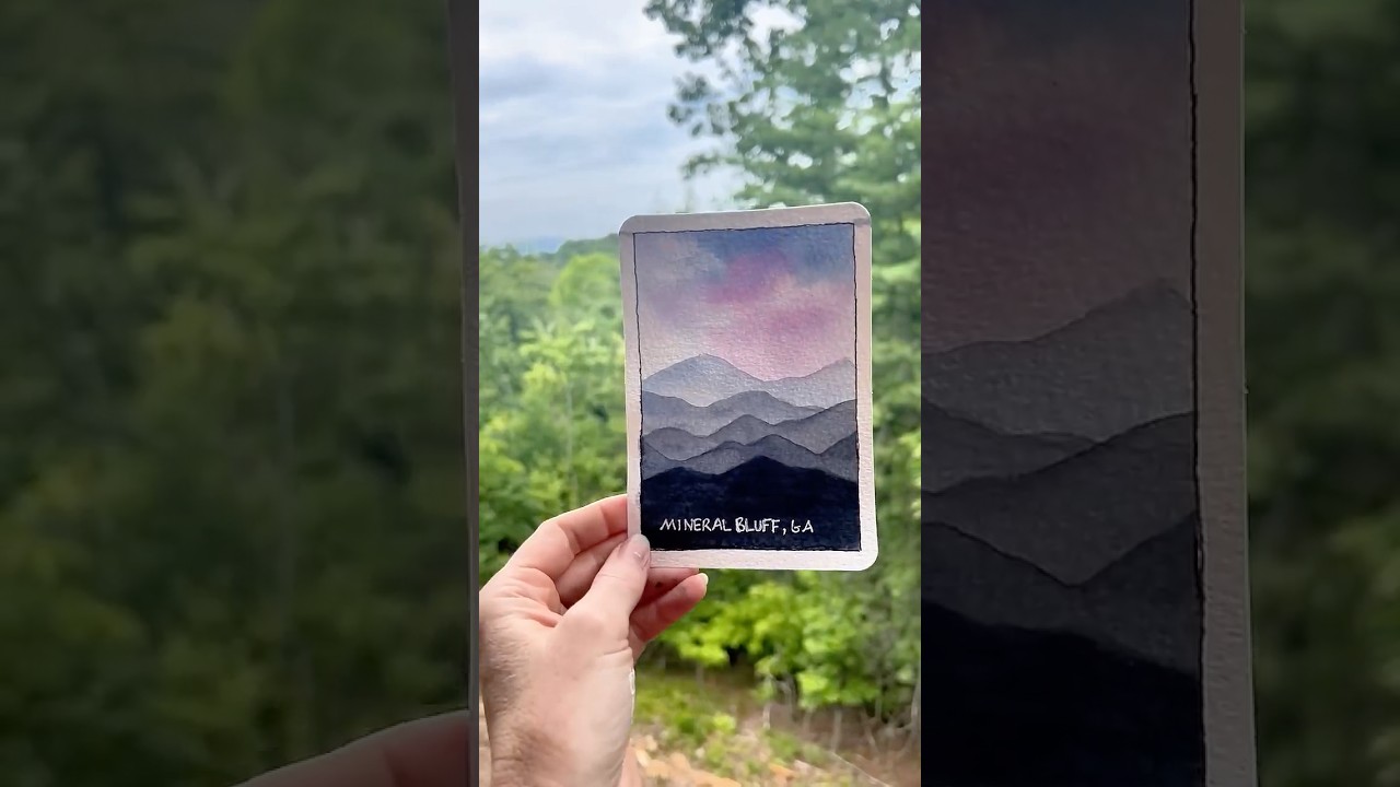 Easy mountain postcard